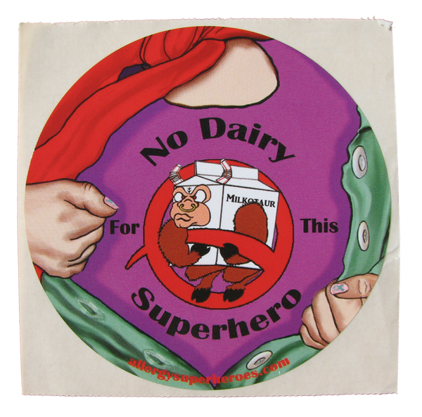 Dairy Allergy Superhero Girl Sticker – Allergy Superheroes